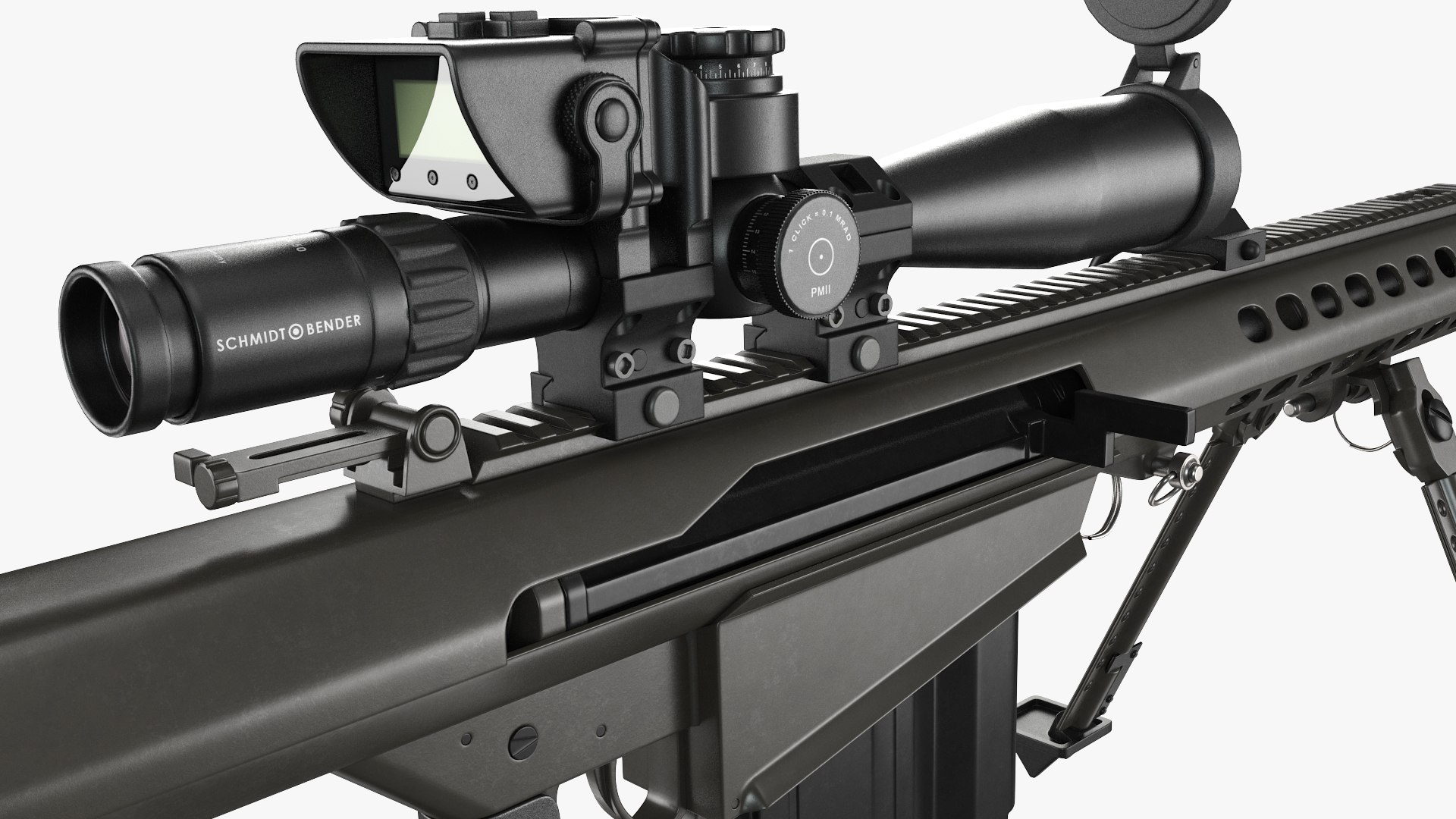 3D Sniper Rifle Barrett M82 - TurboSquid 1535136