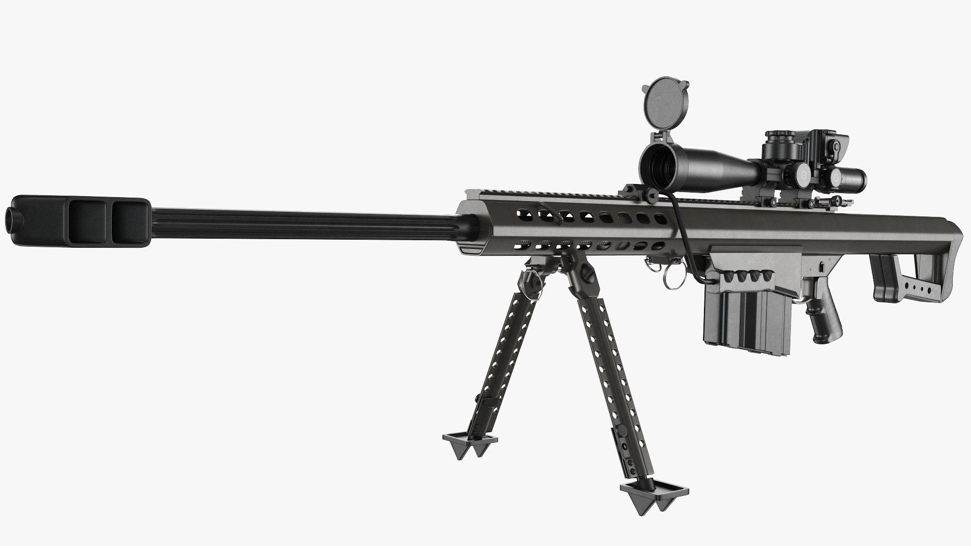 3D Sniper Rifle Barrett M82 - TurboSquid 1535136