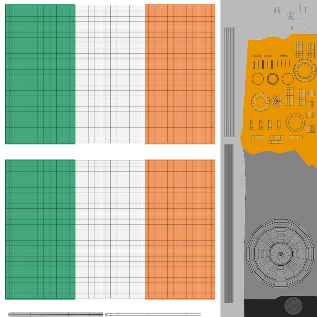 3D Irish Flags Model - TurboSquid 2207724