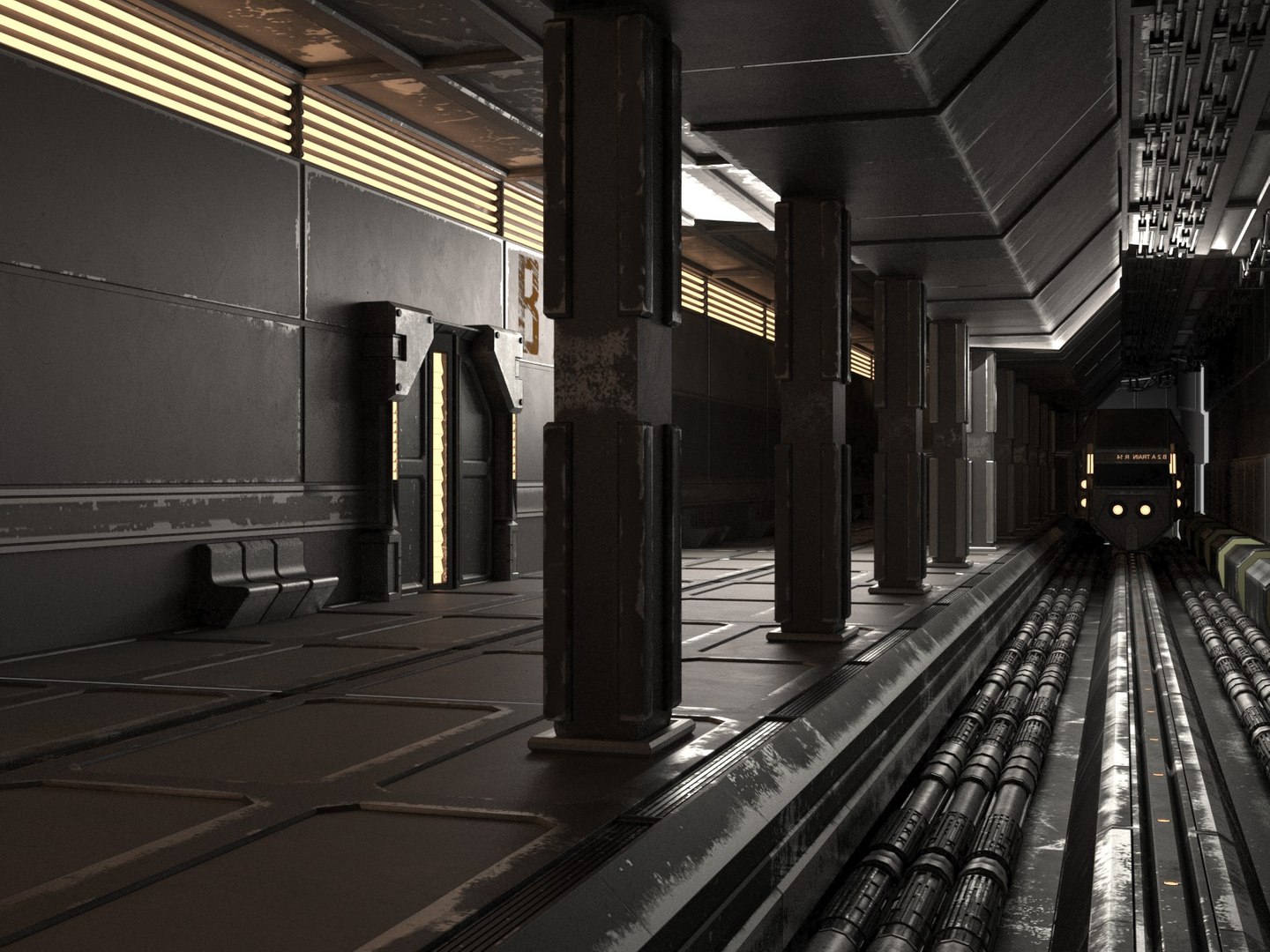 3D Station Sci Subway - TurboSquid 1514559