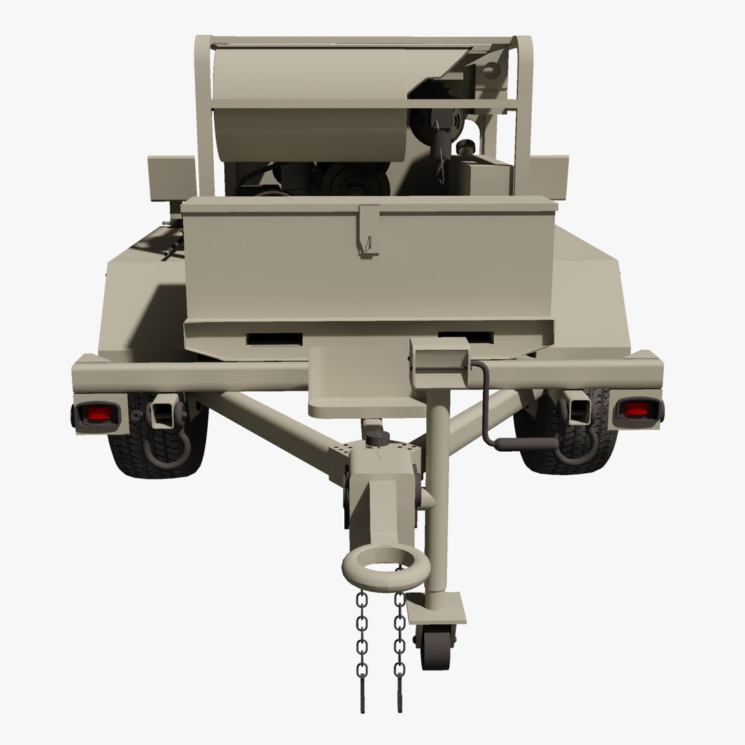 3d Military Landa Trailer Pressure Model
