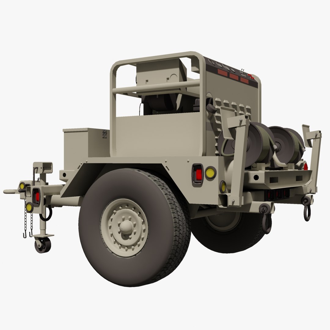 3d Military Landa Trailer Pressure Model