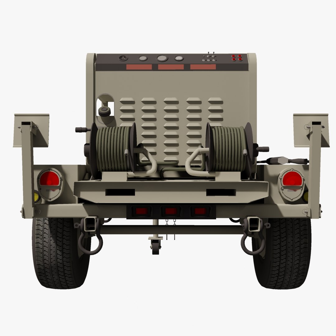 3d Military Landa Trailer Pressure Model