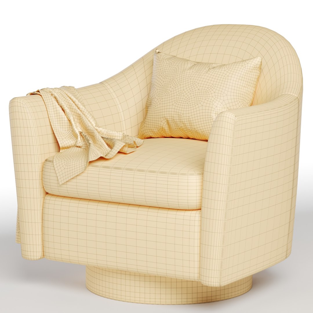 3D Haven Swivel Armchair Model - TurboSquid 2213908