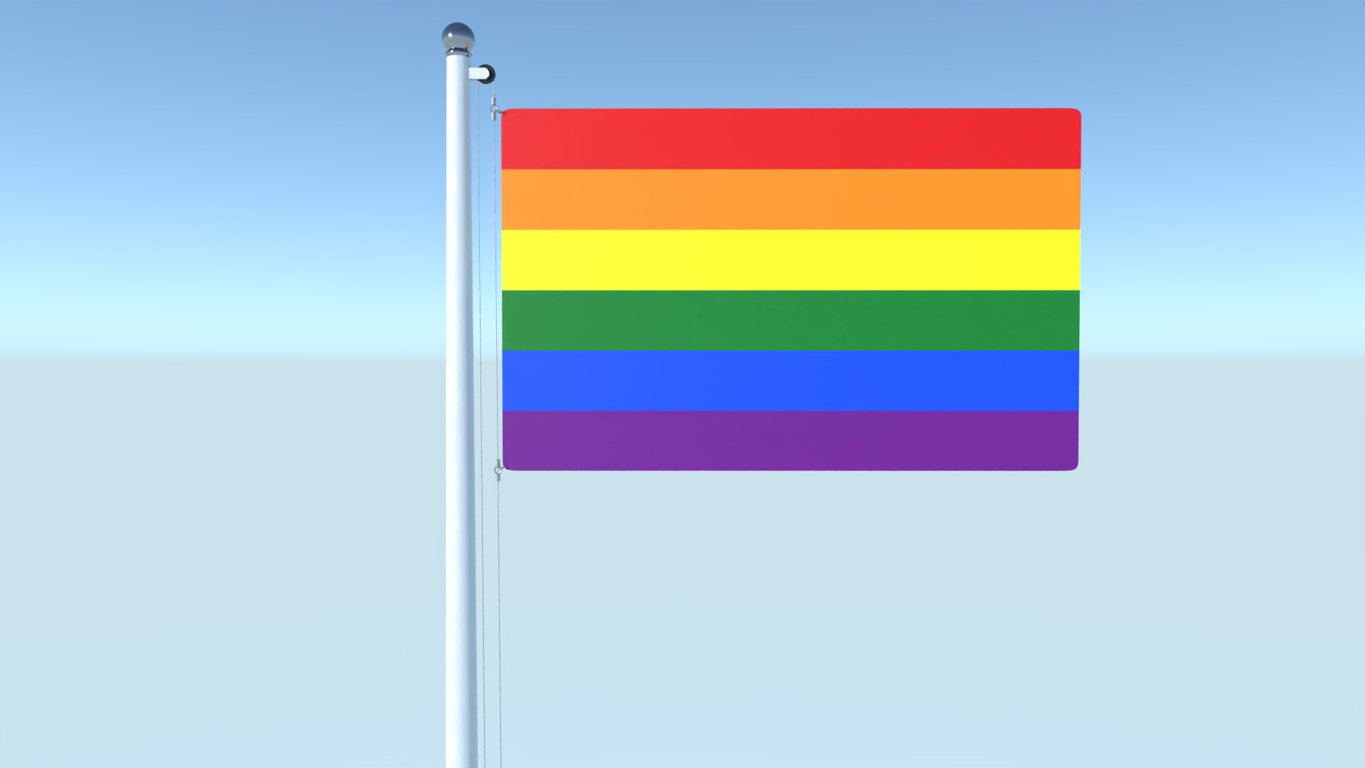 Animated Rainbow Flag 3D Model - TurboSquid 1745423