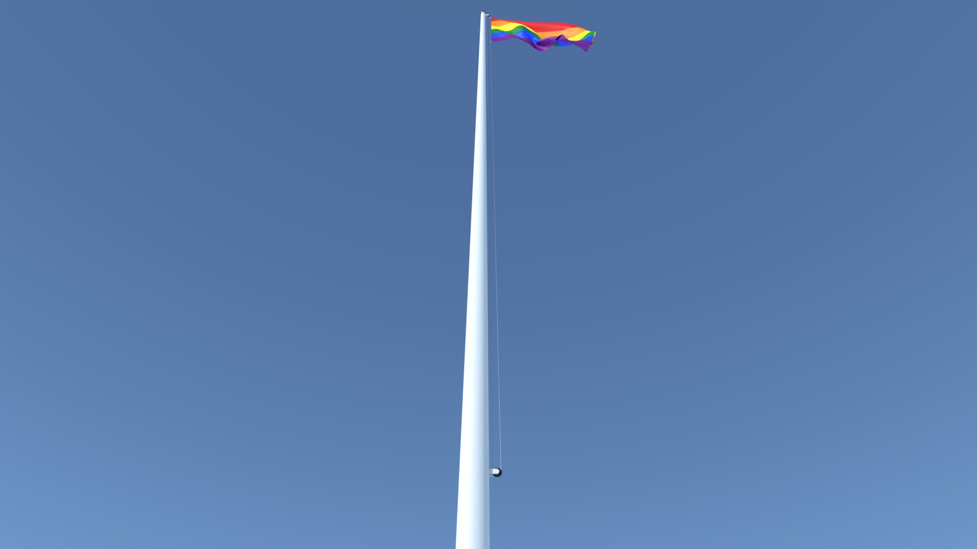 Animated Rainbow Flag 3D Model - TurboSquid 1745423