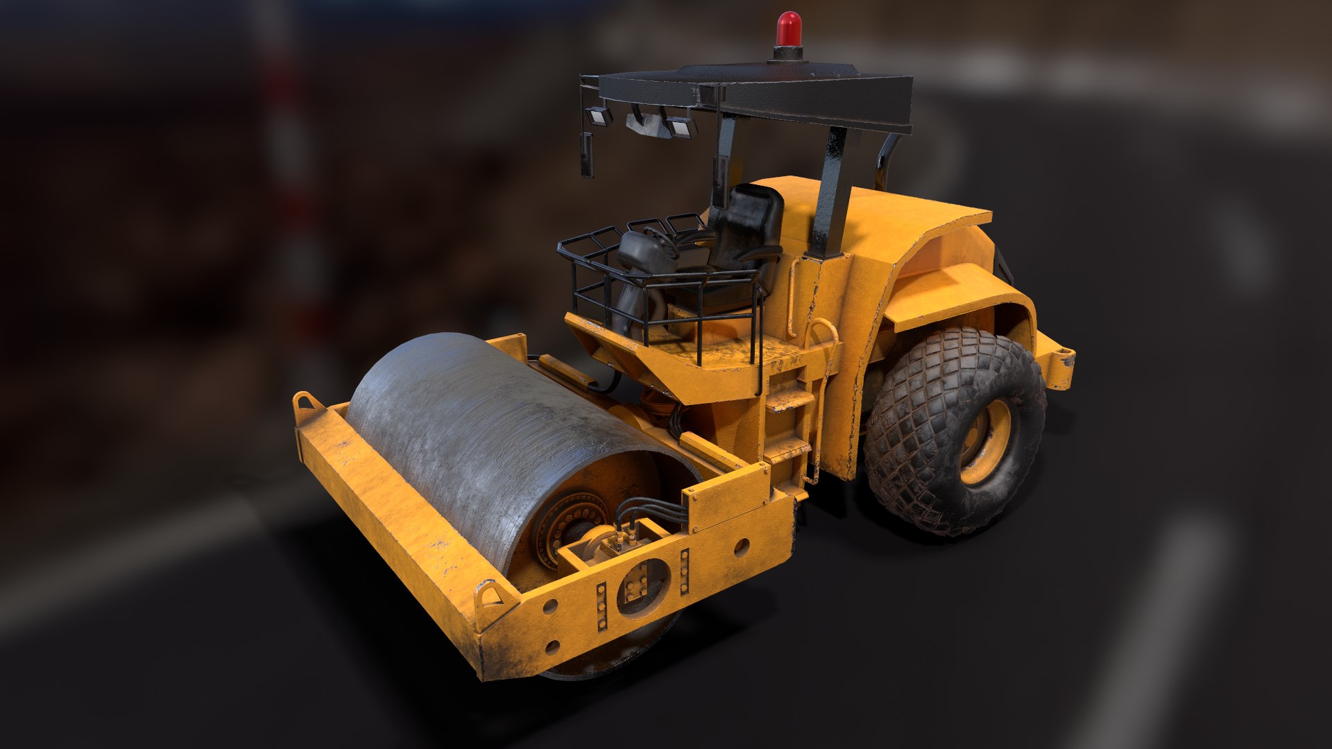 Steamroller 3D Model - TurboSquid 1978083