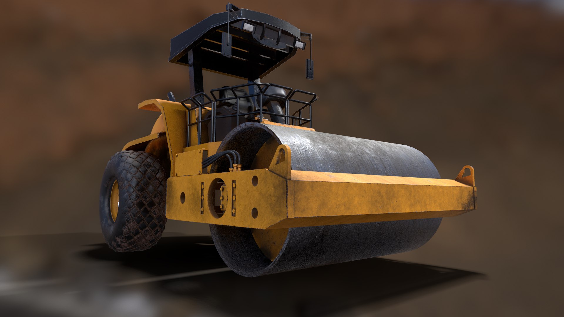 Steamroller 3D Model - TurboSquid 1978083