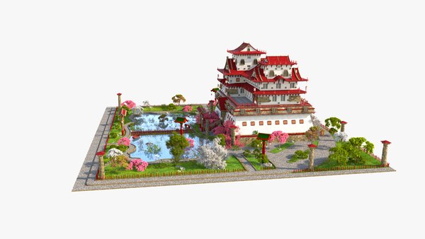 Japan japanese castle 3D model - TurboSquid 1697780