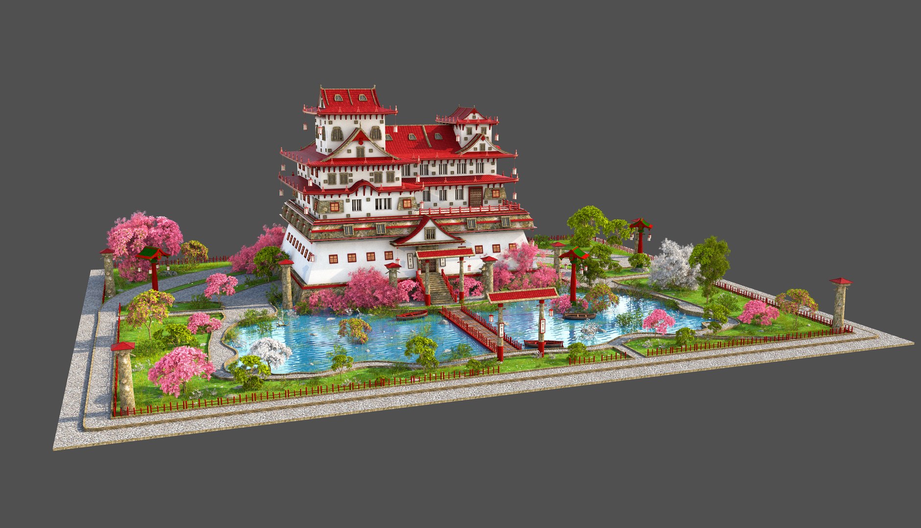 Japan Japanese Castle 3D Model - TurboSquid 1697780