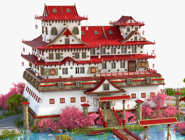 Japan japanese castle 3D model - TurboSquid 1697780