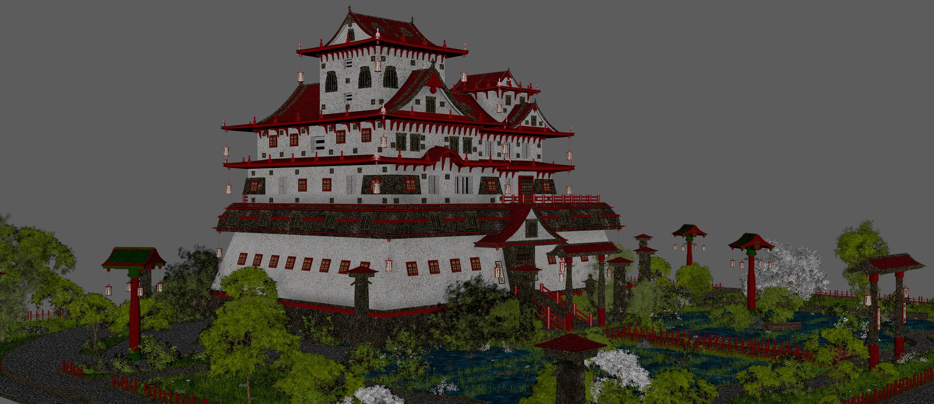 Japan Japanese Castle 3D Model - TurboSquid 1697780