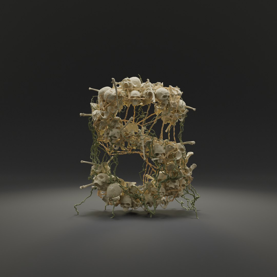 Letter S Bones Skeleton 3D Model - TurboSquid 1546274