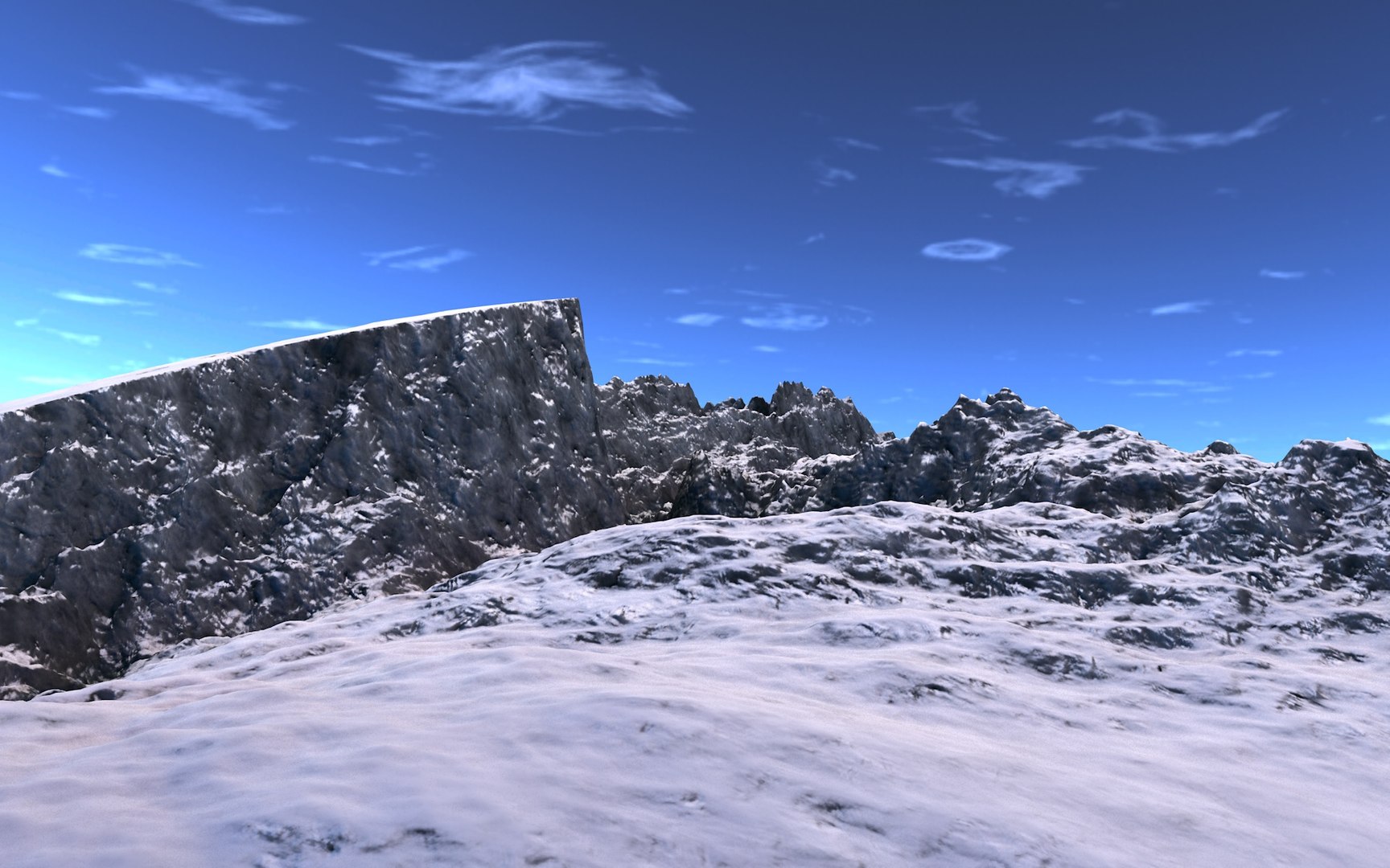Mountain Realist Montagnes 3d Model
