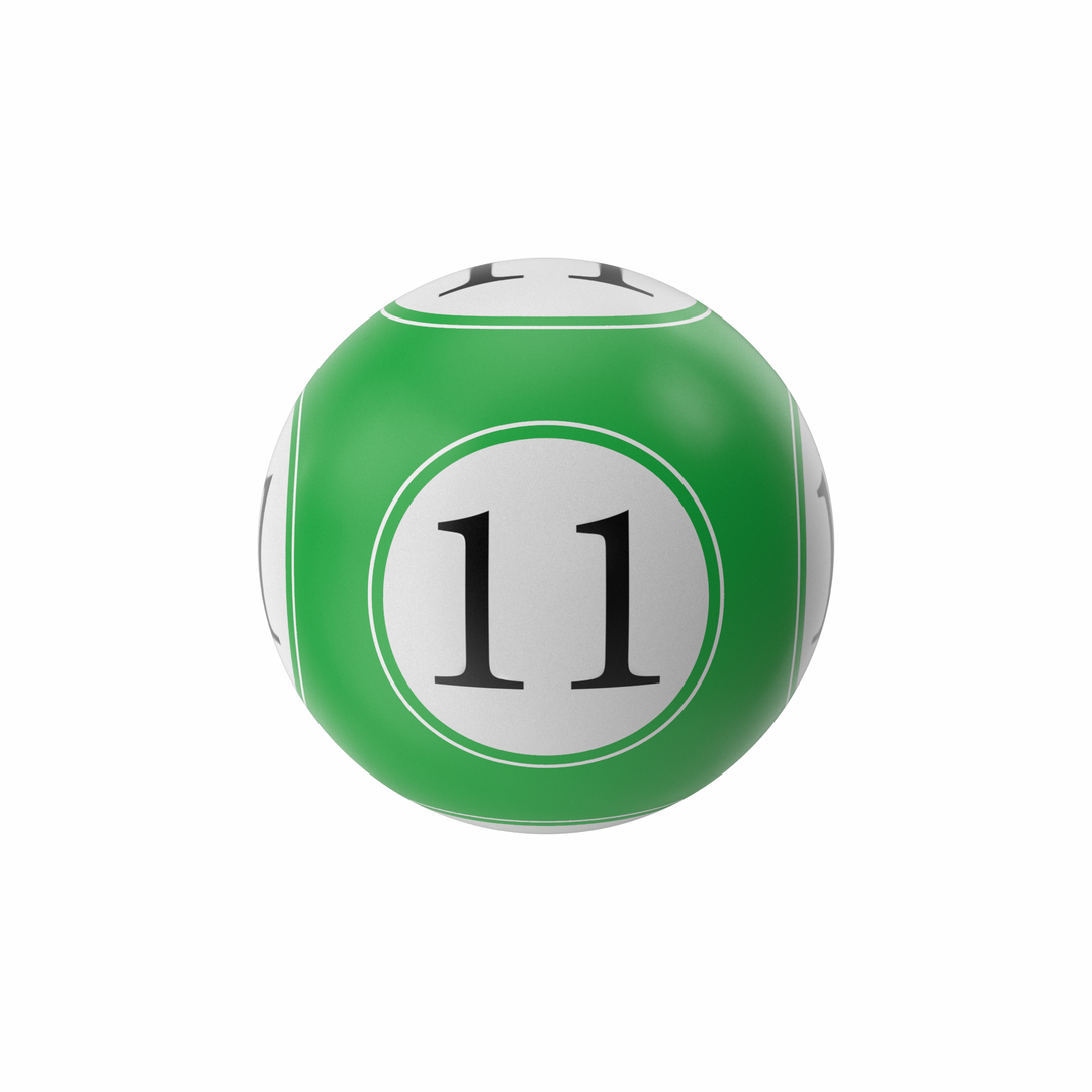 Bingo Ball 11 3D Model - TurboSquid 2323741