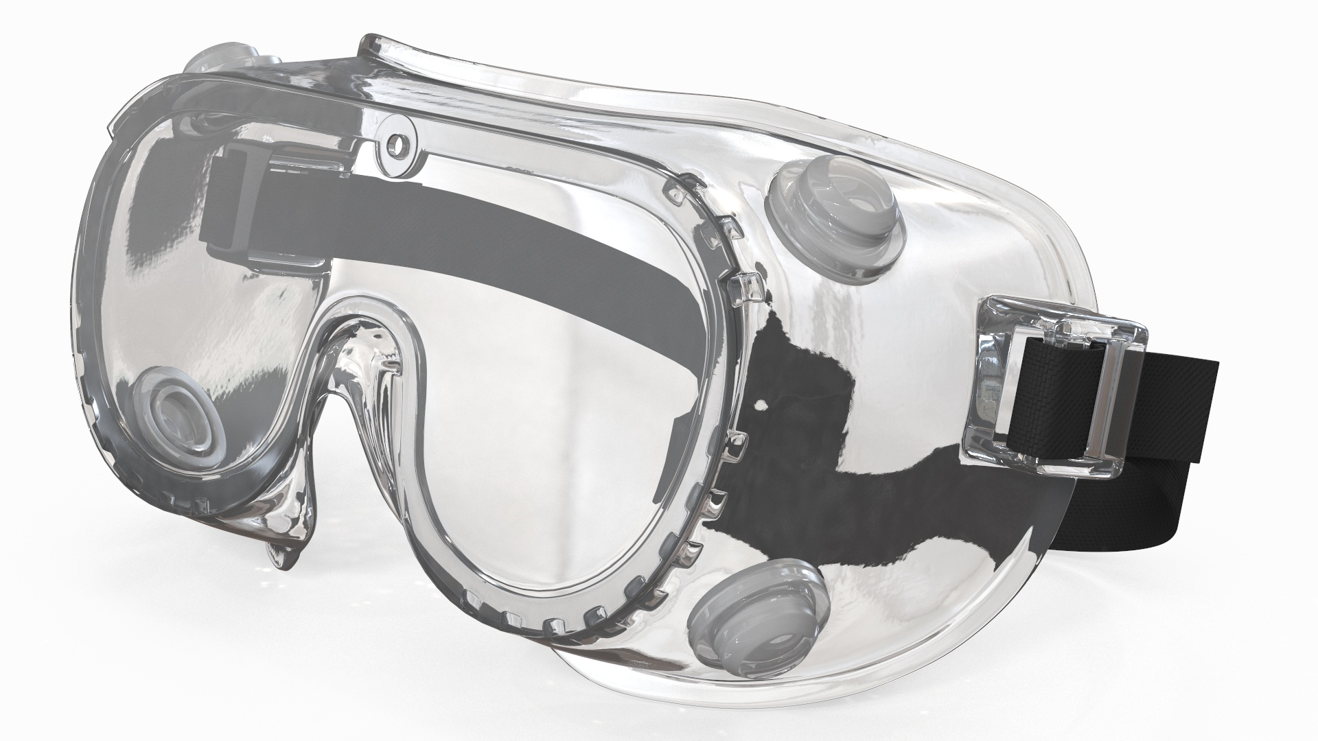 Sealed Eye Protection Goggles With Soft Frame 3D Model - TurboSquid 2507316