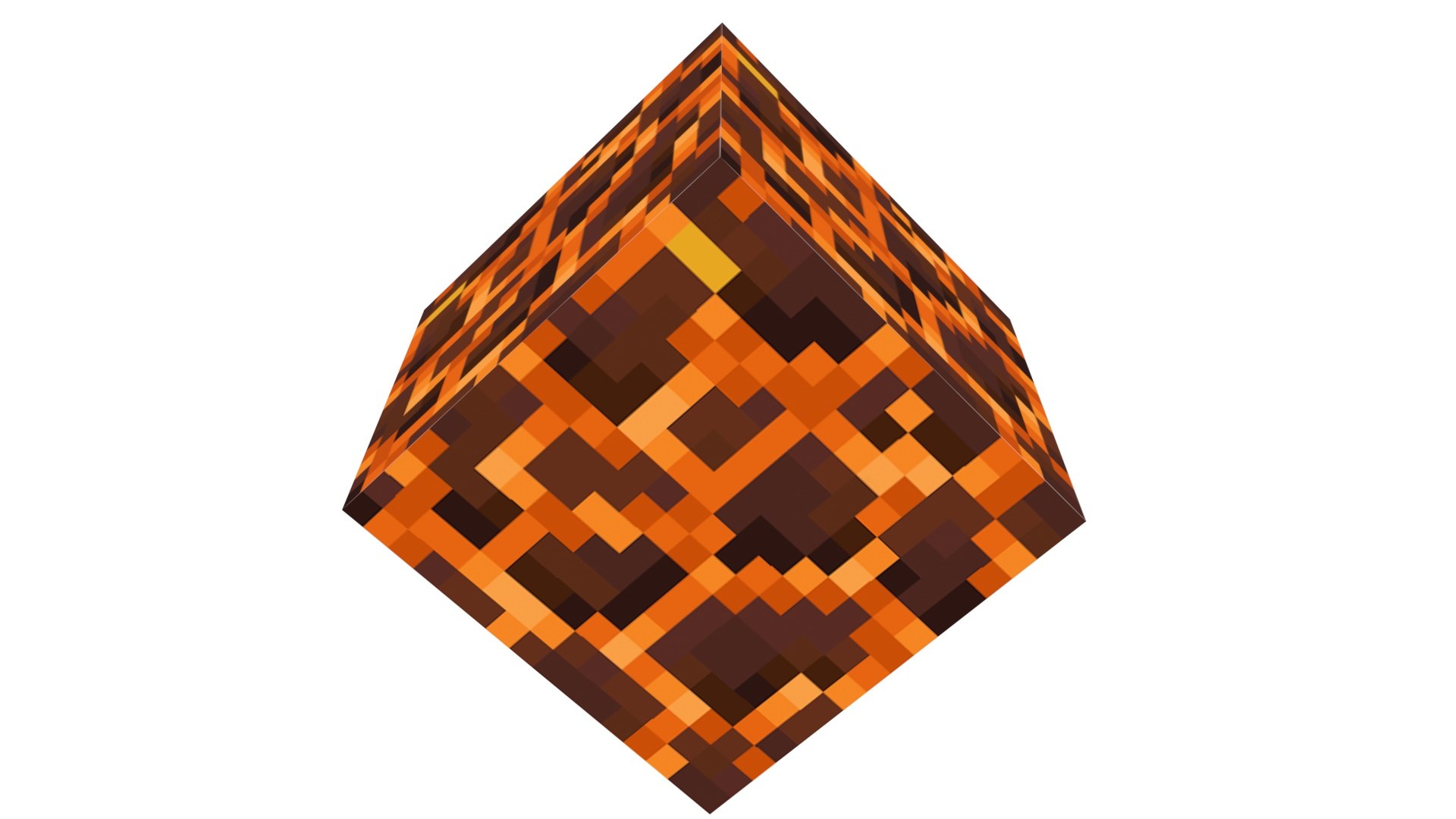 3D Model Minecraft Lava Rock - TurboSquid 2377330