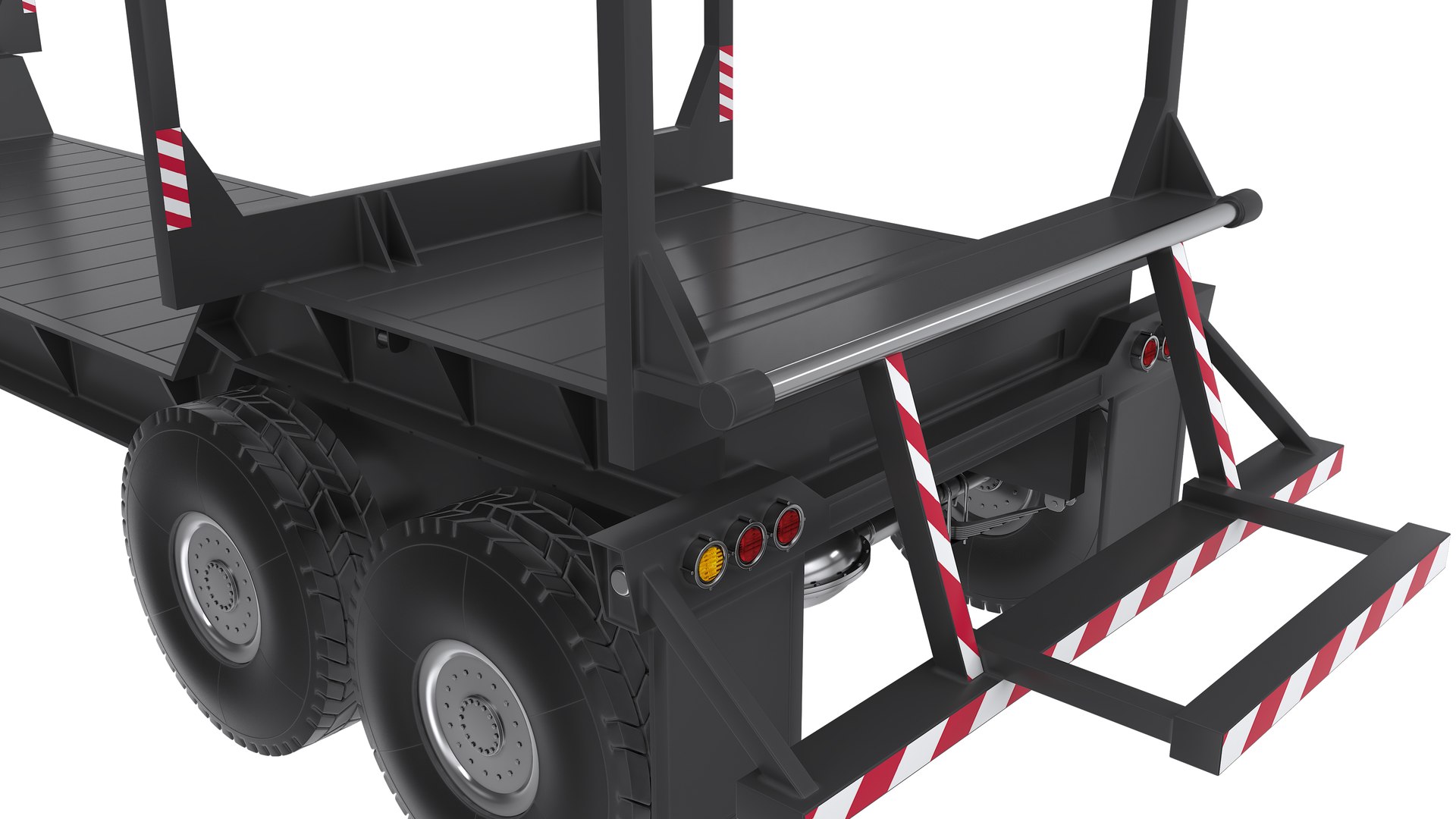 Empty Logging Trailer 3D Model - TurboSquid 2297994