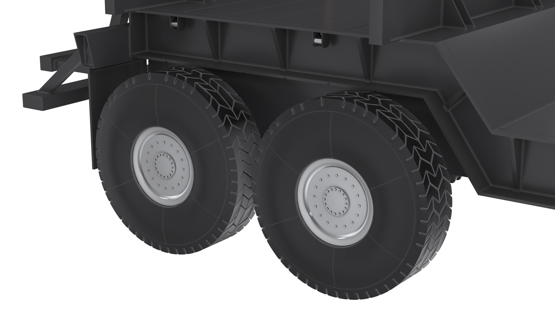 Empty Logging Trailer 3D Model - TurboSquid 2297994