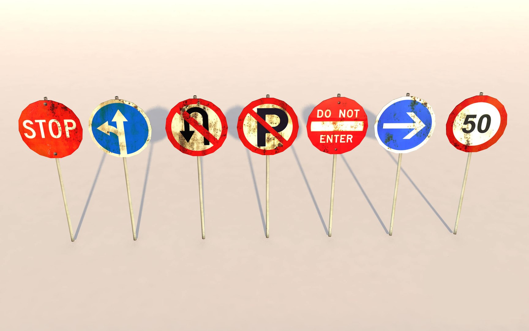 Road Traffic Sign Model - TurboSquid 1508811