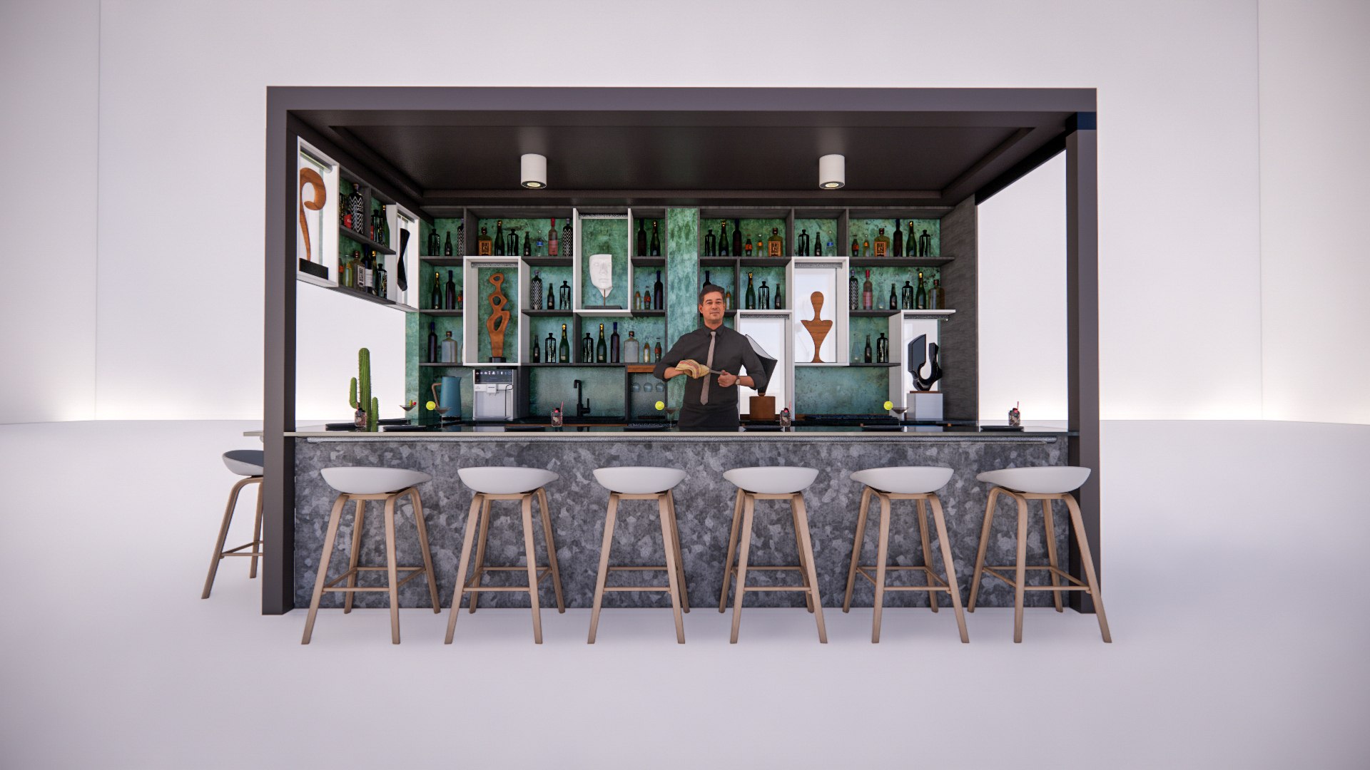 MODERN BAR 3D Model - TurboSquid 2045603