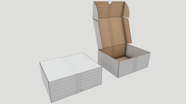 3D Cardboard Box 7 with Pbr 4K 8K - TurboSquid 1719942