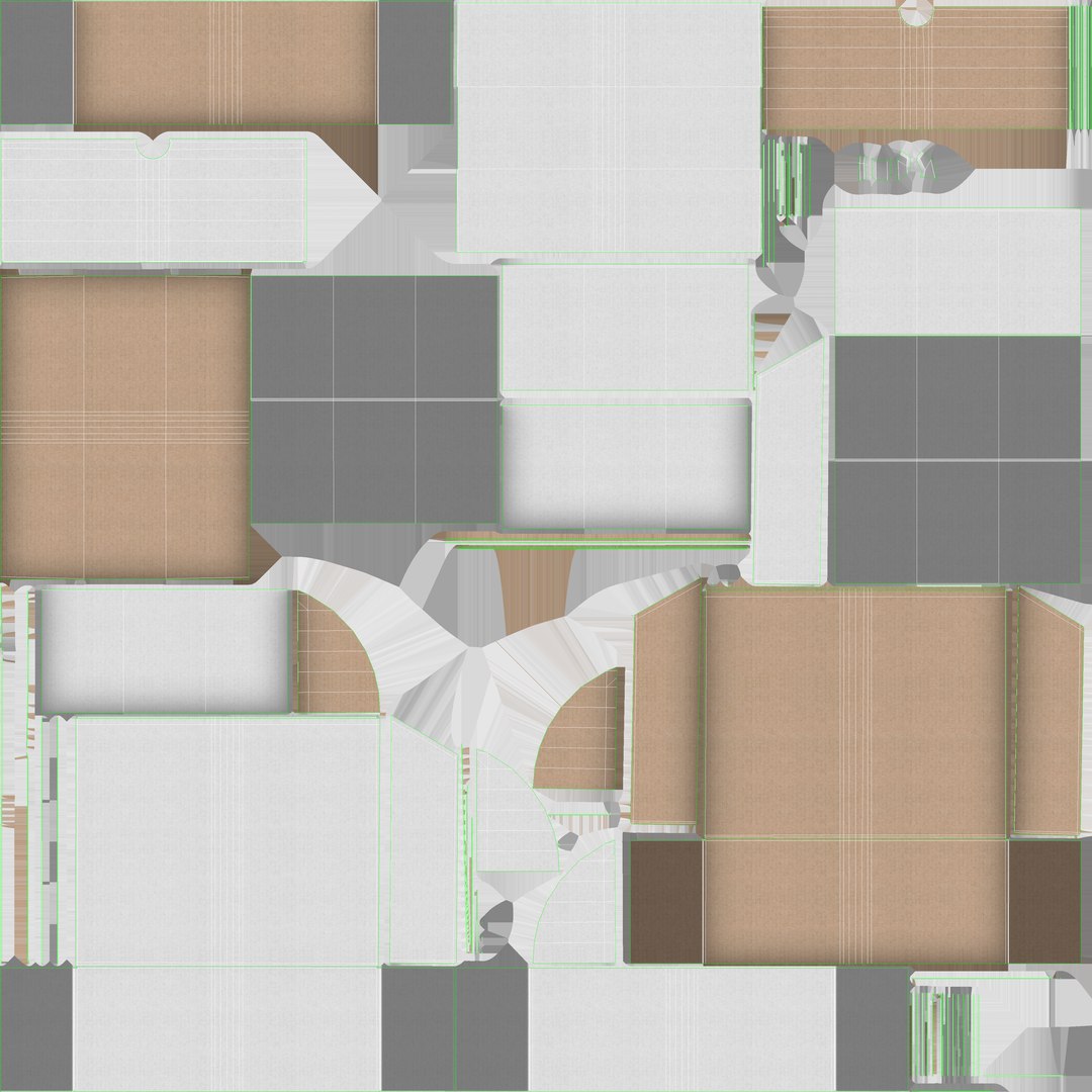 3D Cardboard Box 7 With Pbr 4K 8K - TurboSquid 1719942