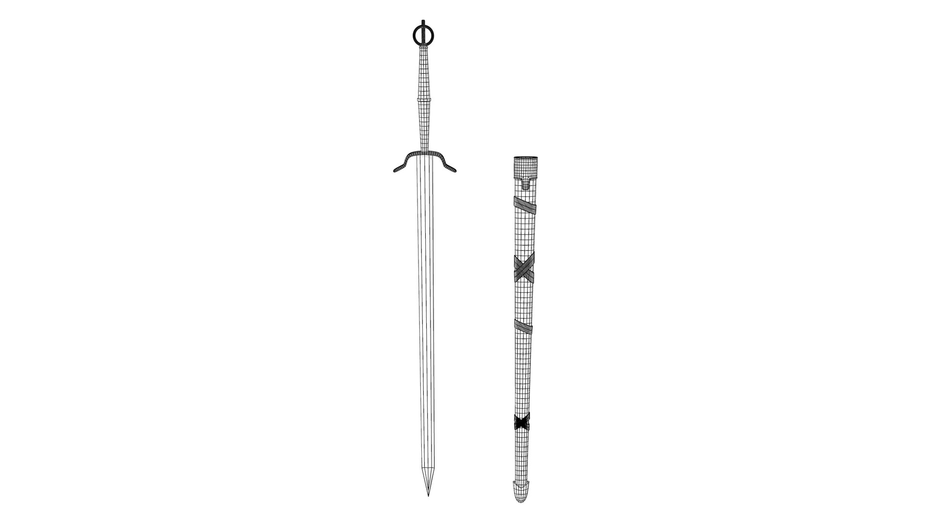 Fantasy Medieval Warrior Sword 3D Model - TurboSquid 2007480