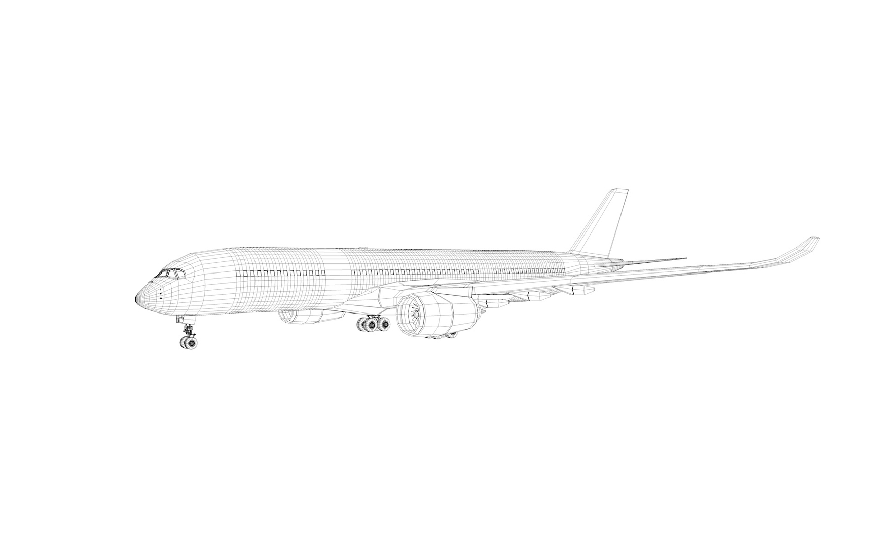 3D Airbus A350-900 Klm L223 Model - TurboSquid 1428600
