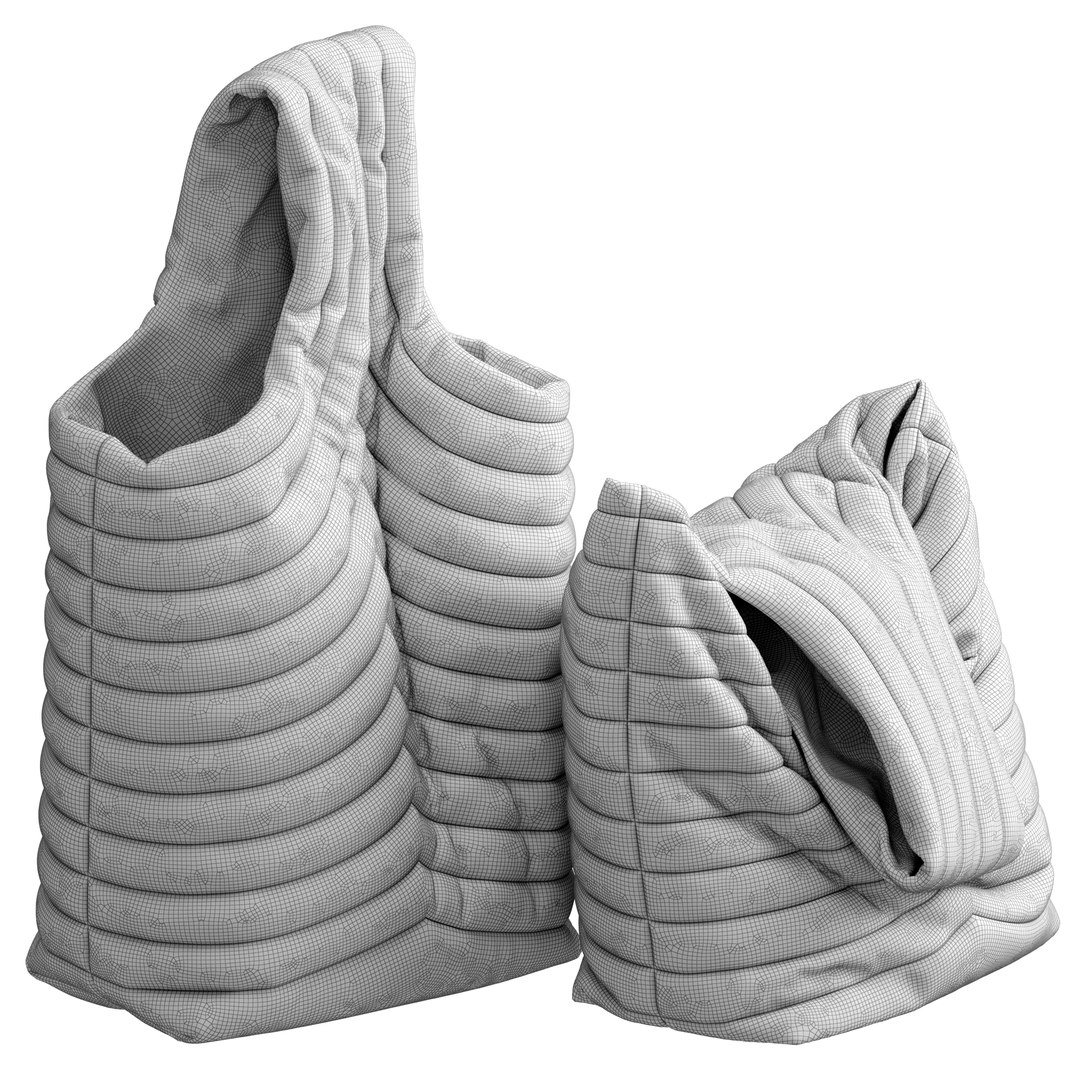 3D Bags With 4 Options Model - TurboSquid 2043310