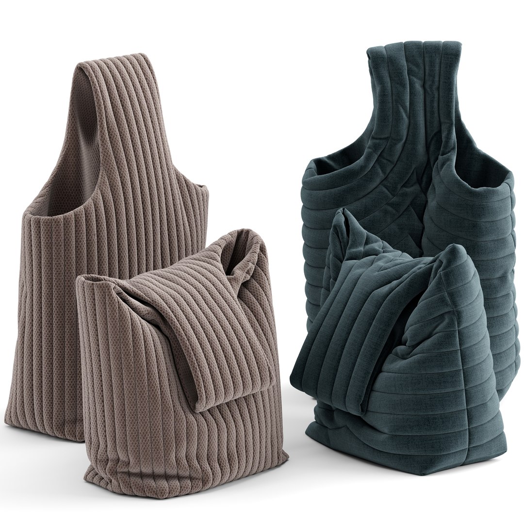 3D Bags With 4 Options Model - TurboSquid 2043310