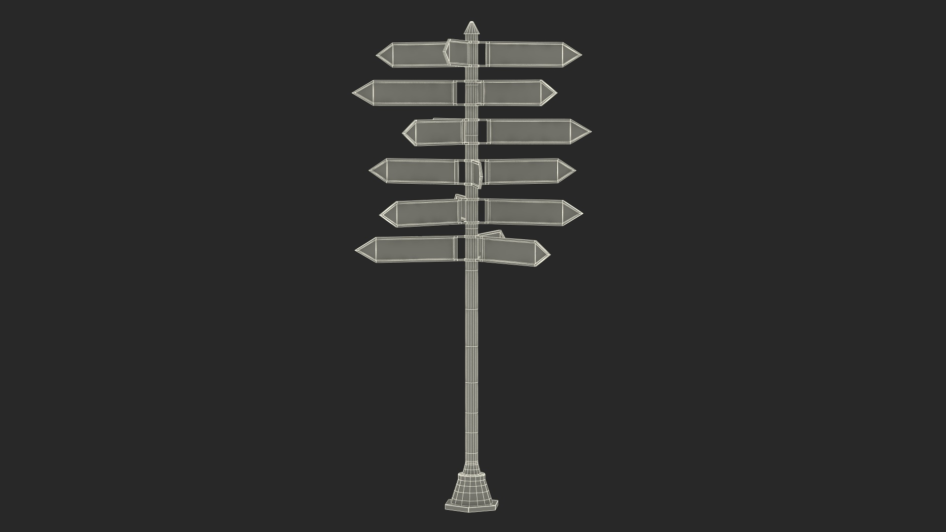 Travel Signpost with Various Countries model - TurboSquid 2059267