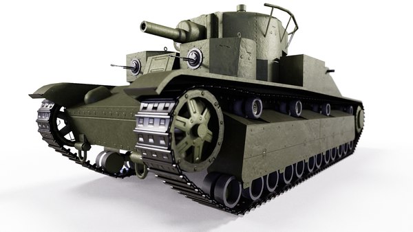 modelo 3d Medium tank T-28 model 1933 - TurboSquid 2015478
