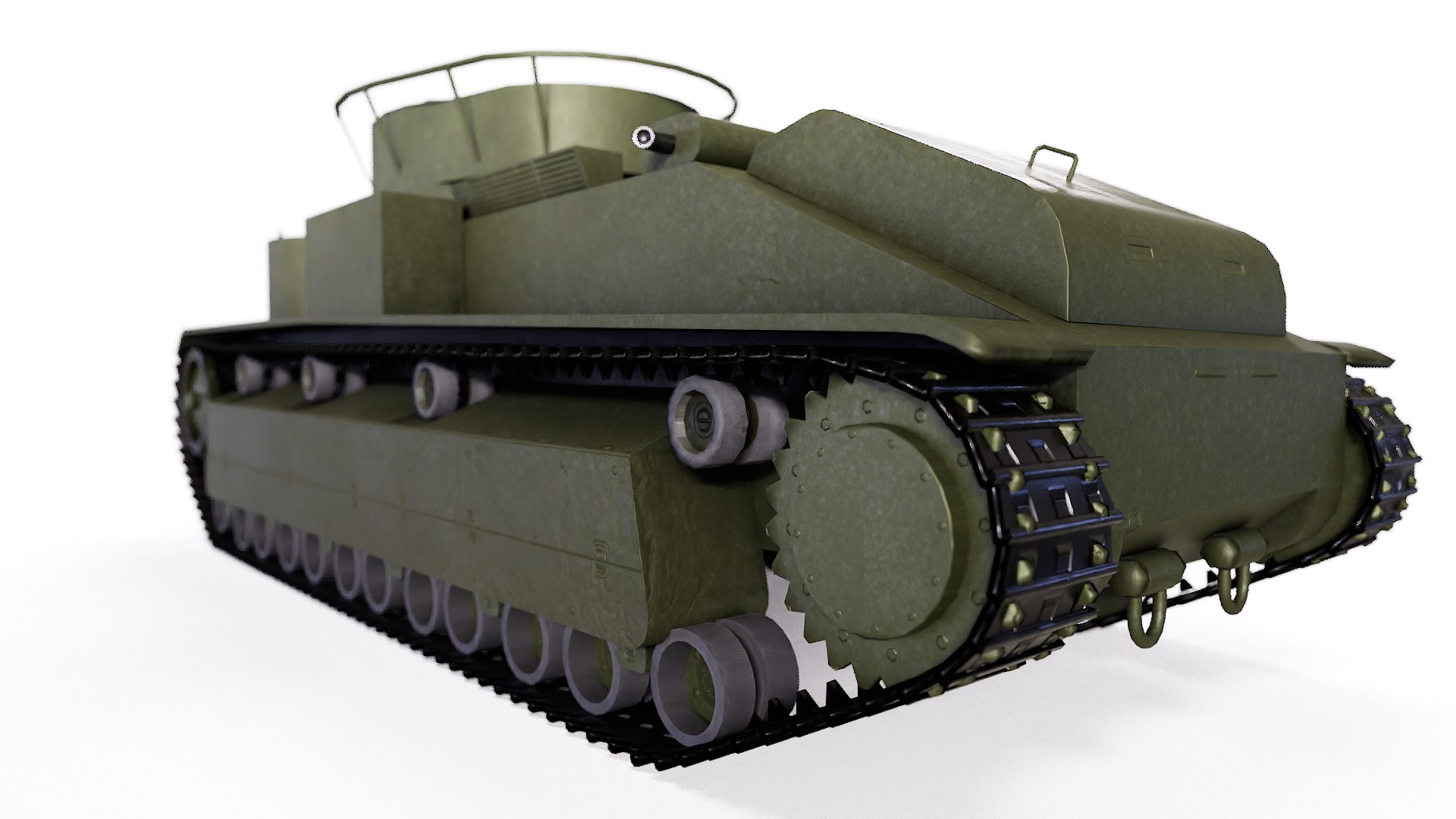 Medium tank T-28 model 1933 3D model - TurboSquid 2015478