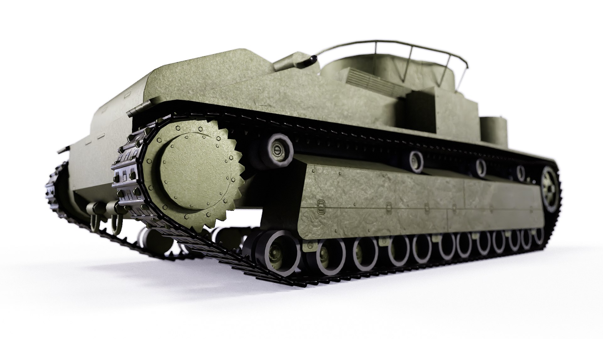 Medium tank T-28 model 1933 3D model - TurboSquid 2015478