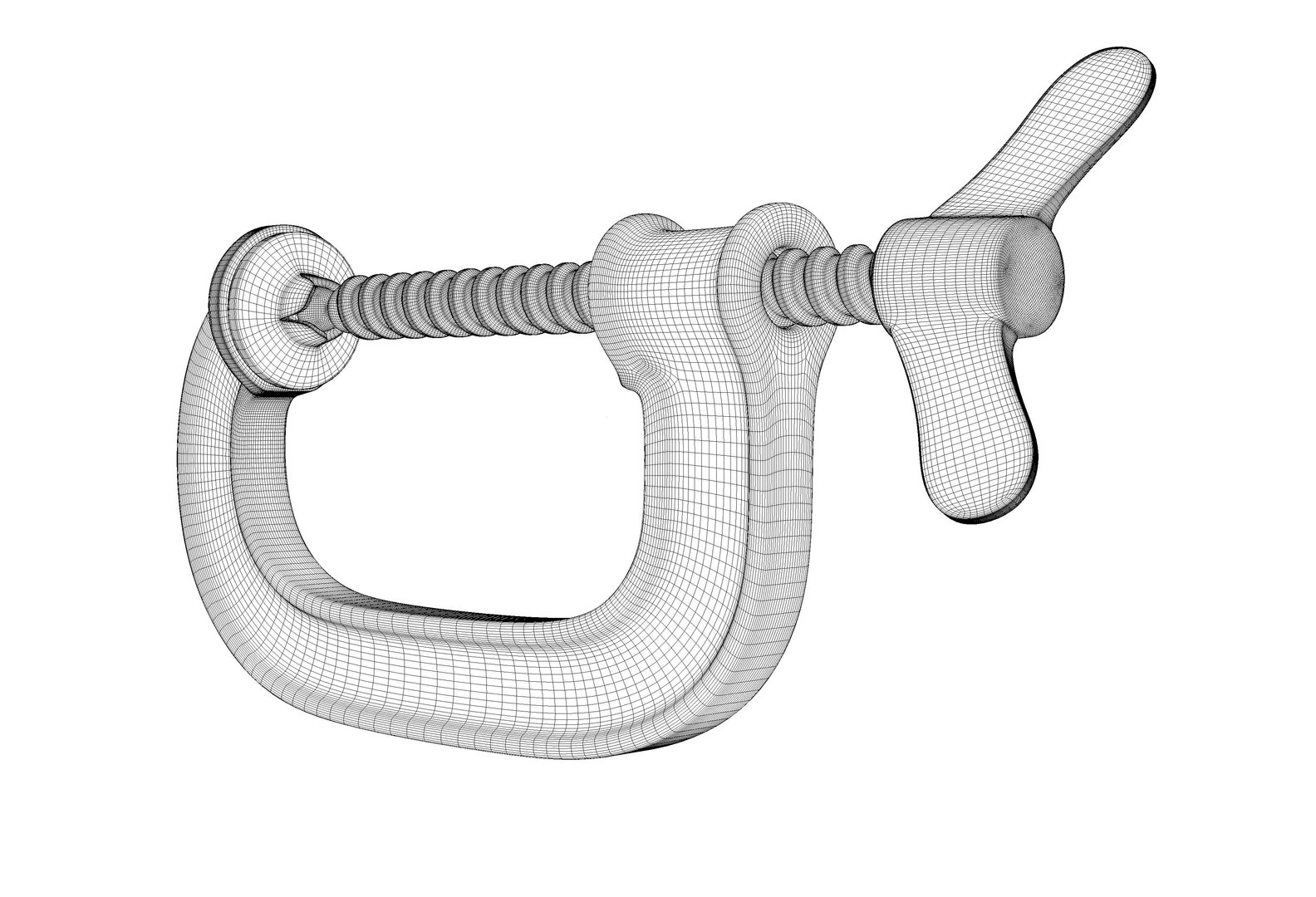 3D Vintage G-clamp model - TurboSquid 2183250