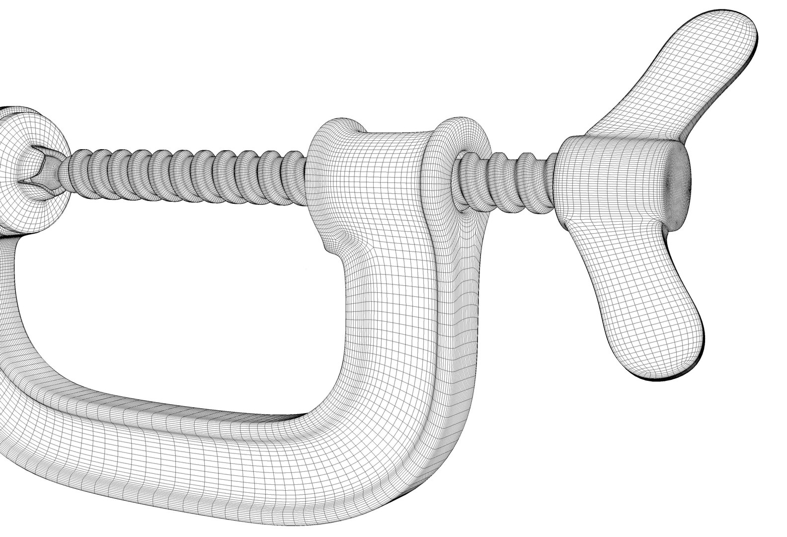 3D Vintage G-clamp model - TurboSquid 2183250