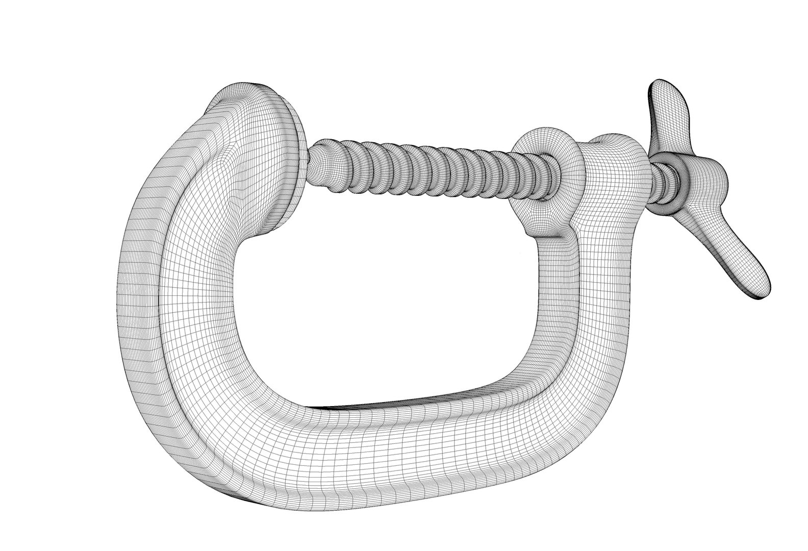 3D Vintage G-clamp model - TurboSquid 2183250