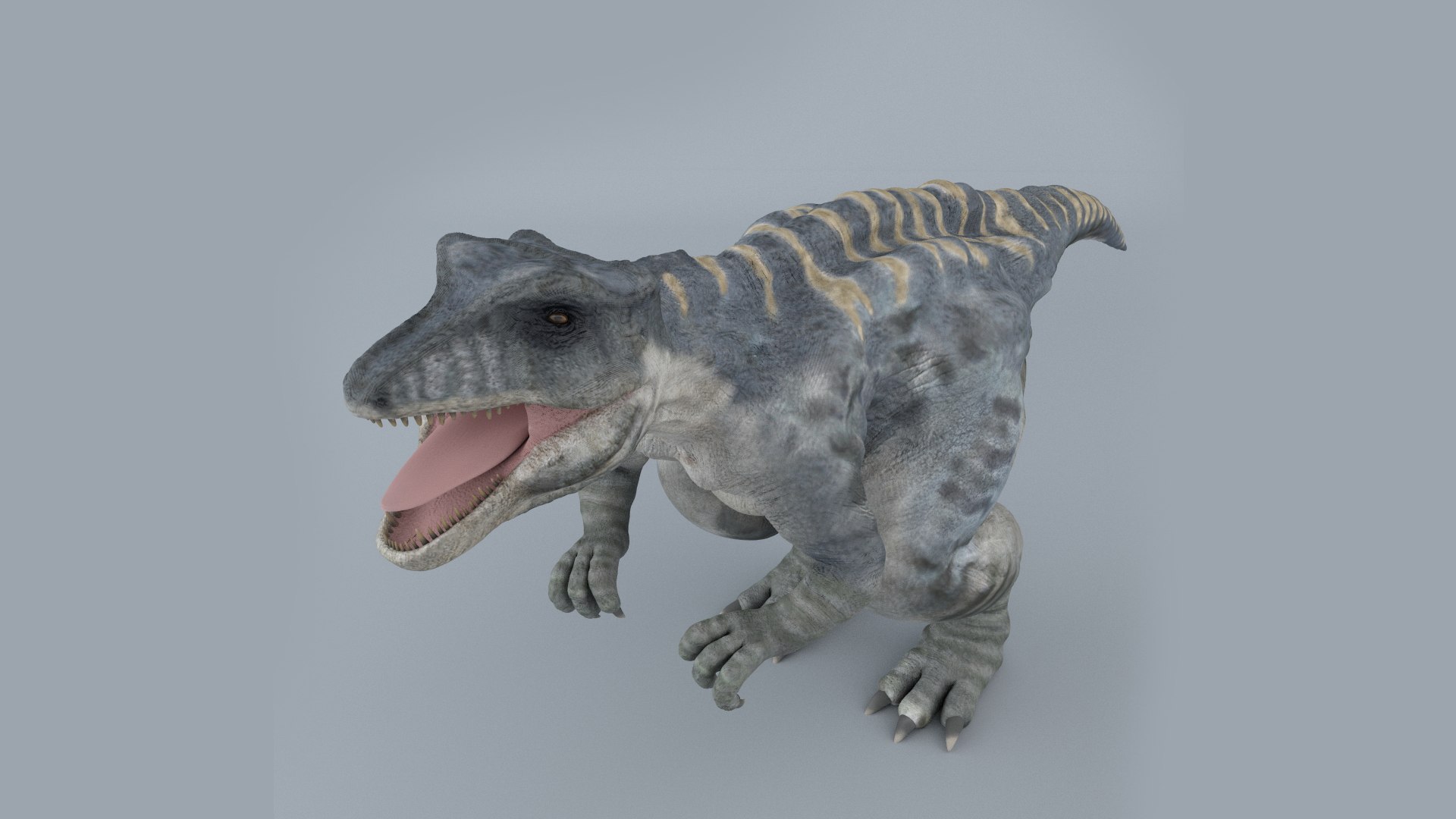 Dinosaur T Rex Brown And Gigantosaurus 3D - TurboSquid 2391756