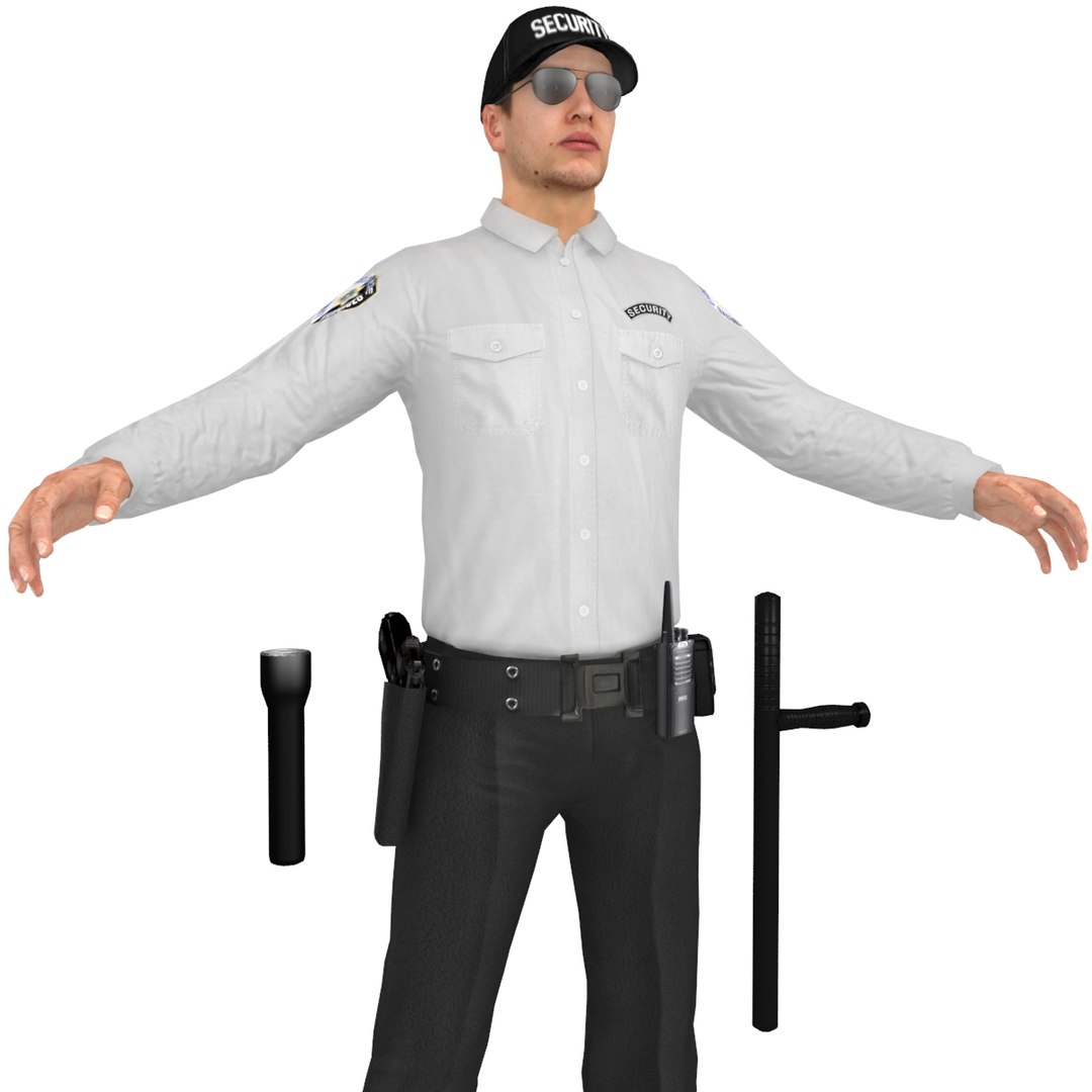 Security Guard 3D Model - TurboSquid 1353239