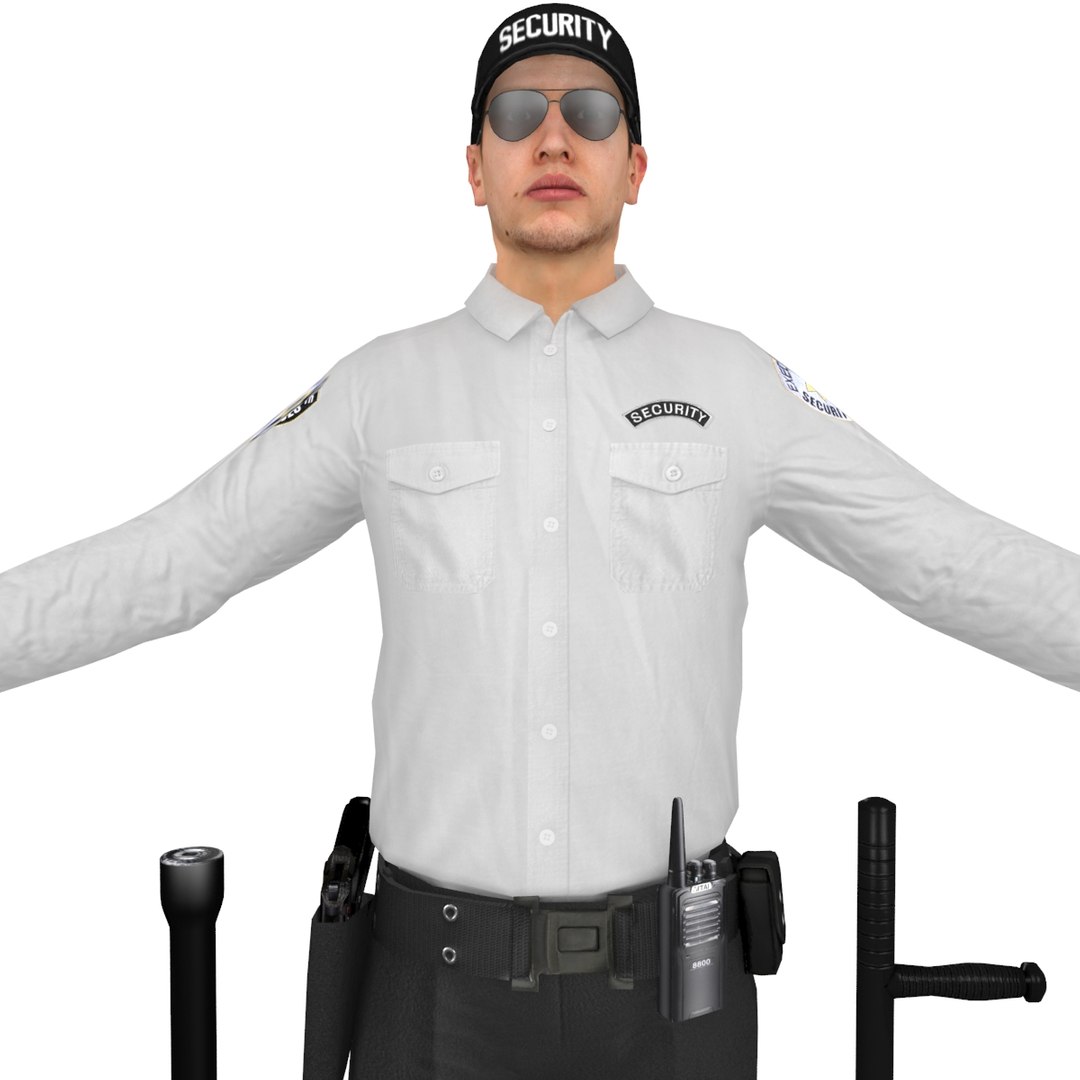 Security Guard 3D Model - TurboSquid 1353239
