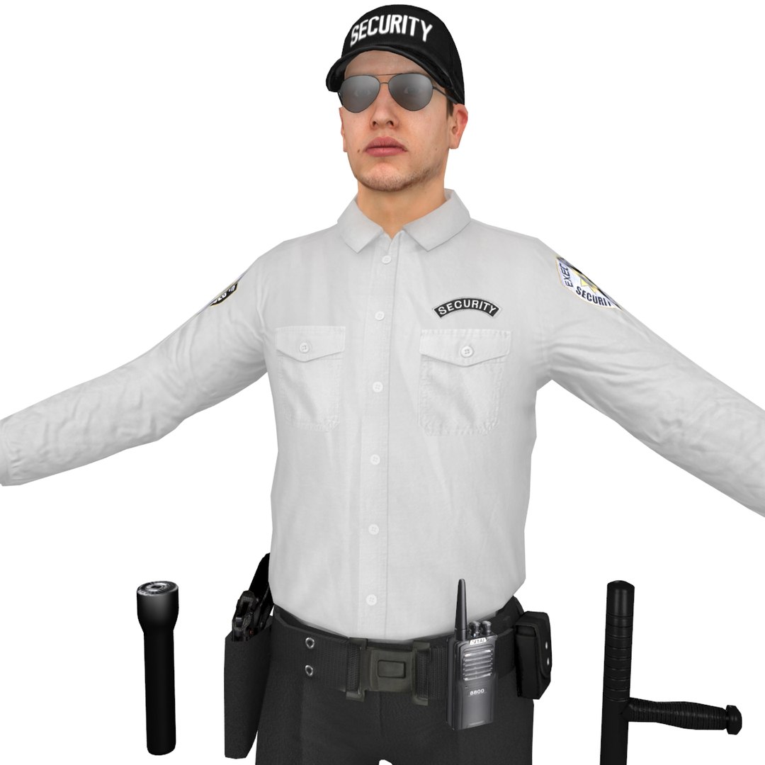 Security Guard 3D Model - TurboSquid 1353239