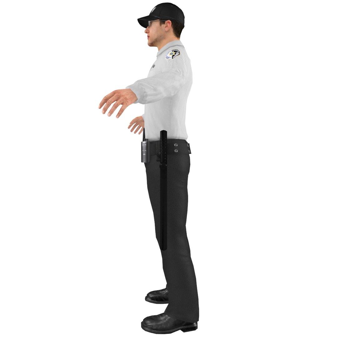Security Guard 3D Model - TurboSquid 1353239
