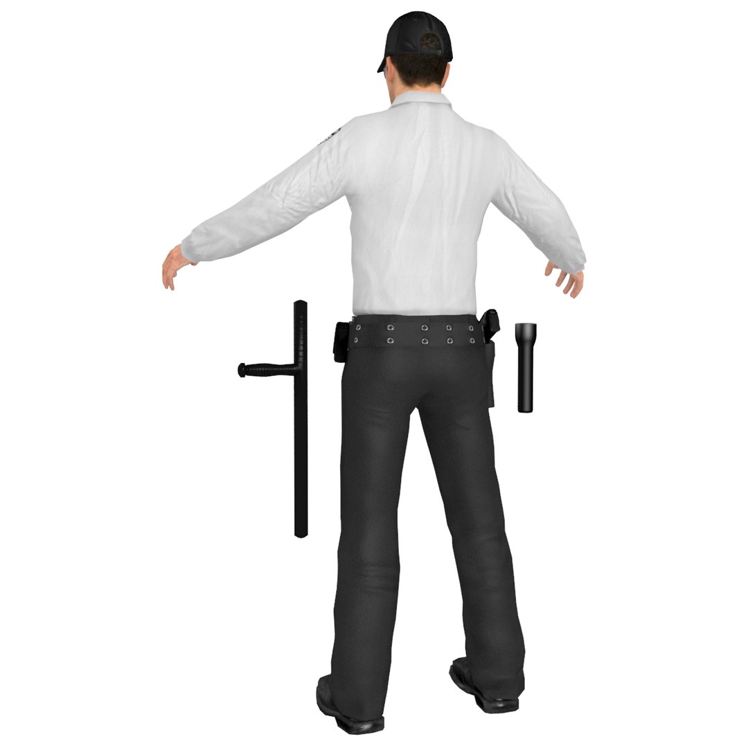 Security Guard 3D Model - TurboSquid 1353239
