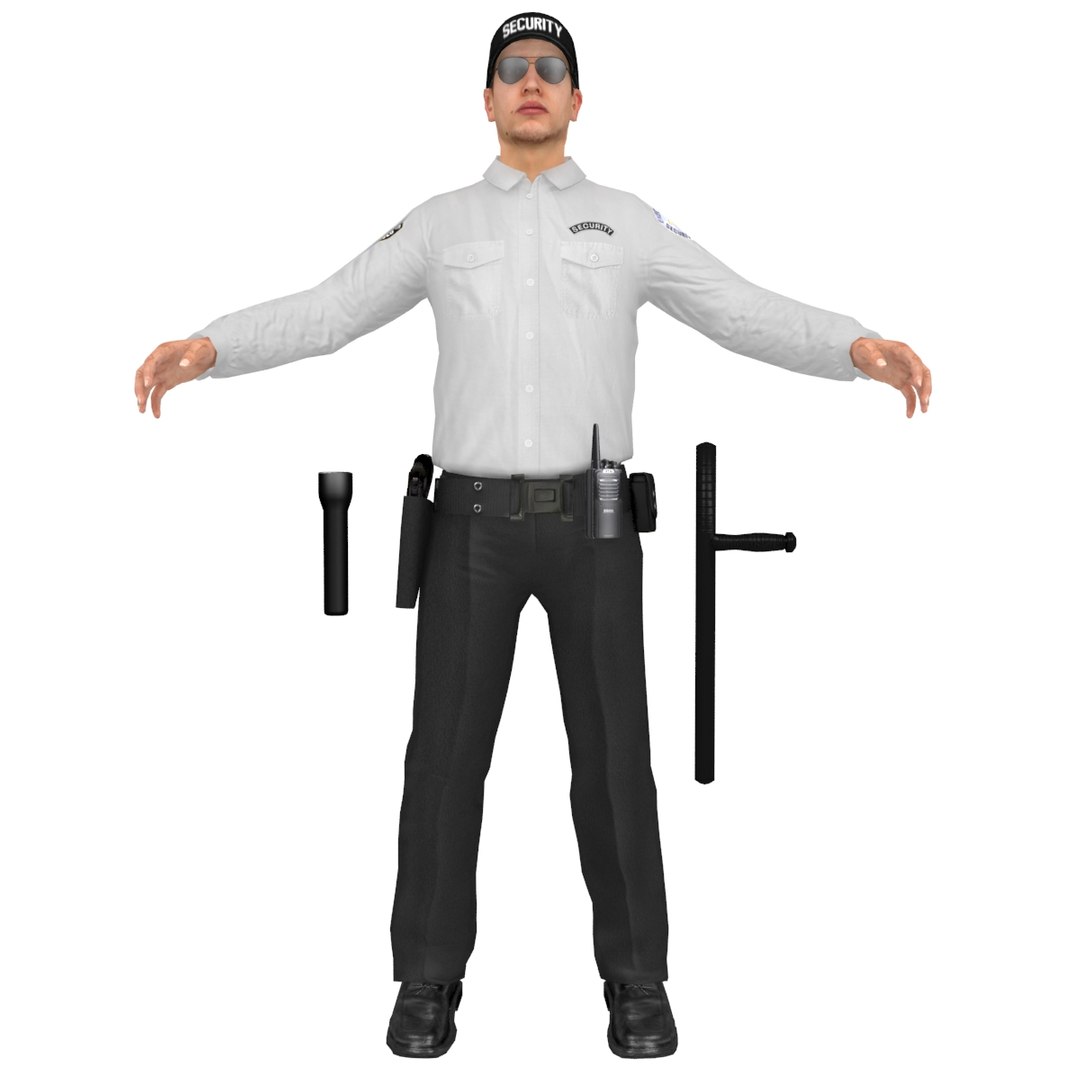 Security Guard 3D Model - TurboSquid 1353239