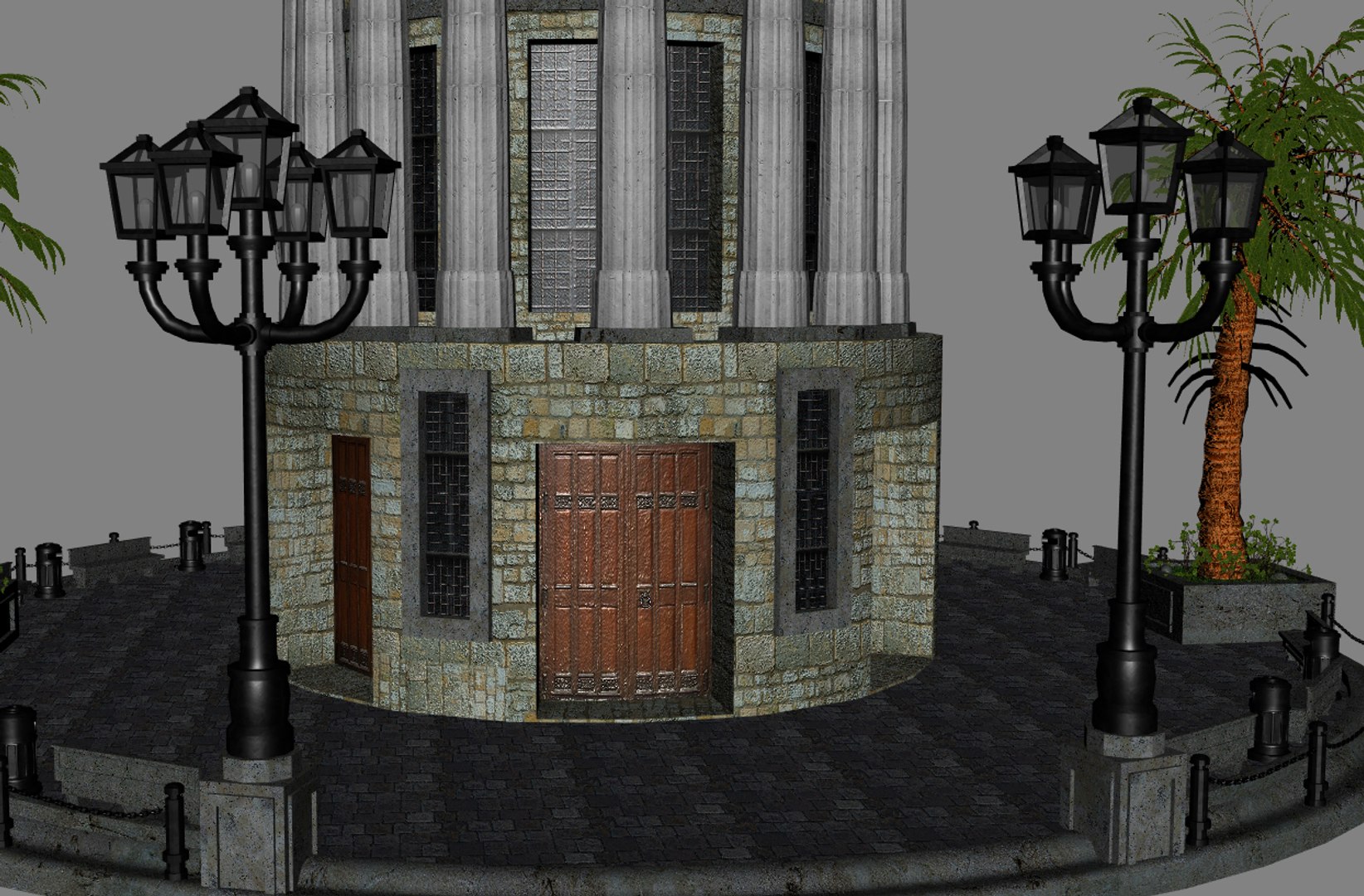 Dome Square 3D Model - TurboSquid 1166939