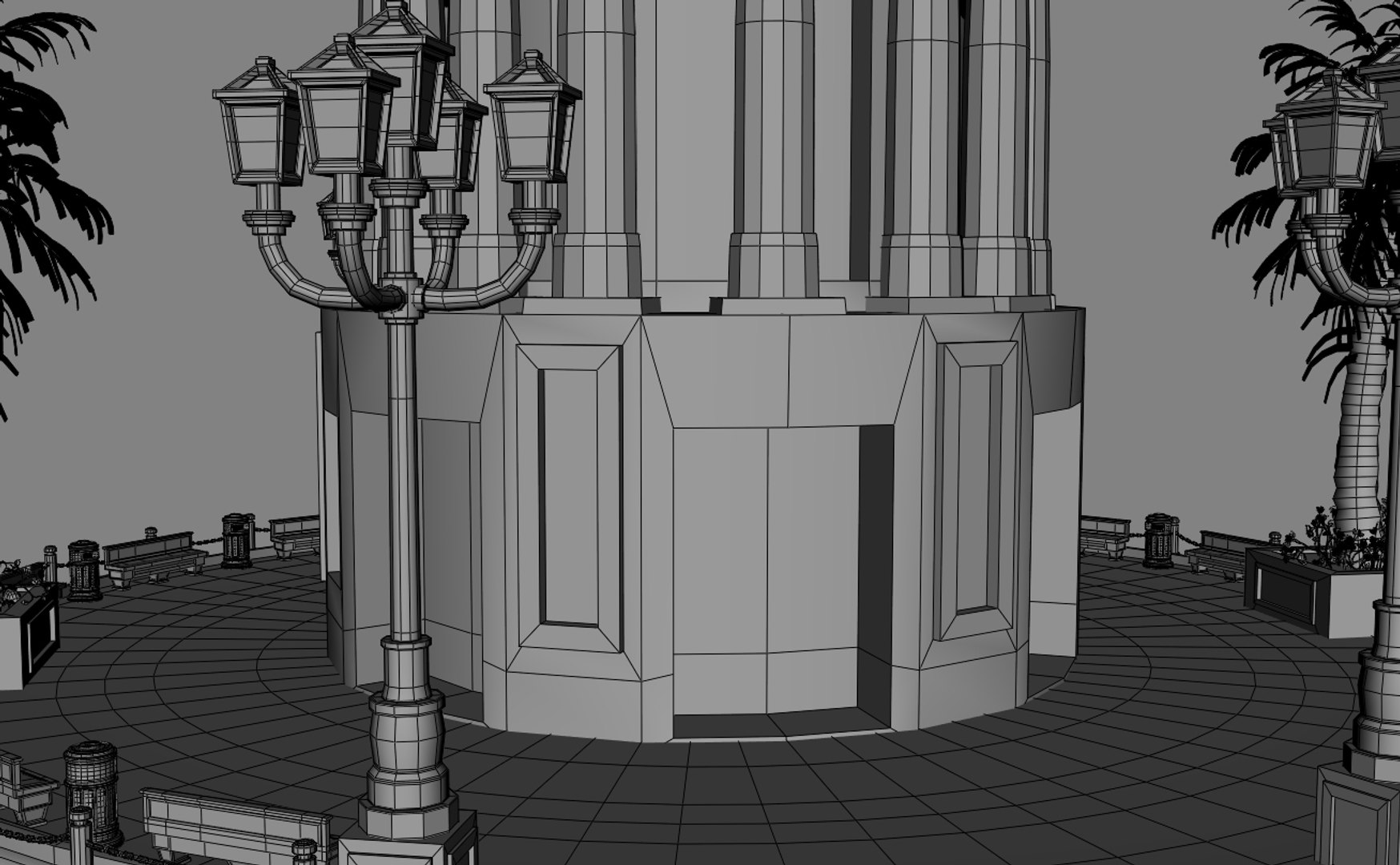 Dome Square 3D Model - TurboSquid 1166939