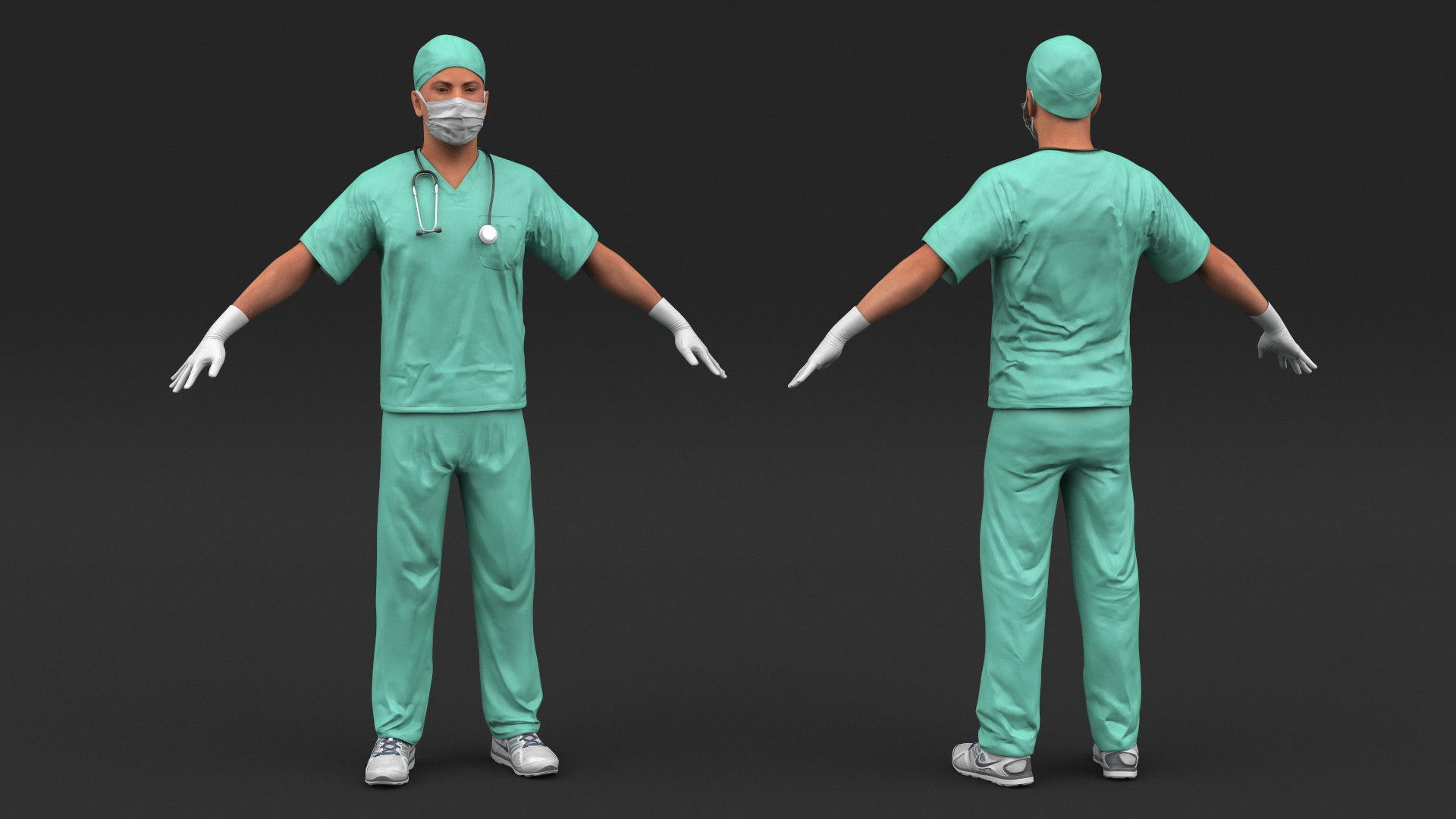 3D Male Surgeon Doctor Model - TurboSquid 2136249