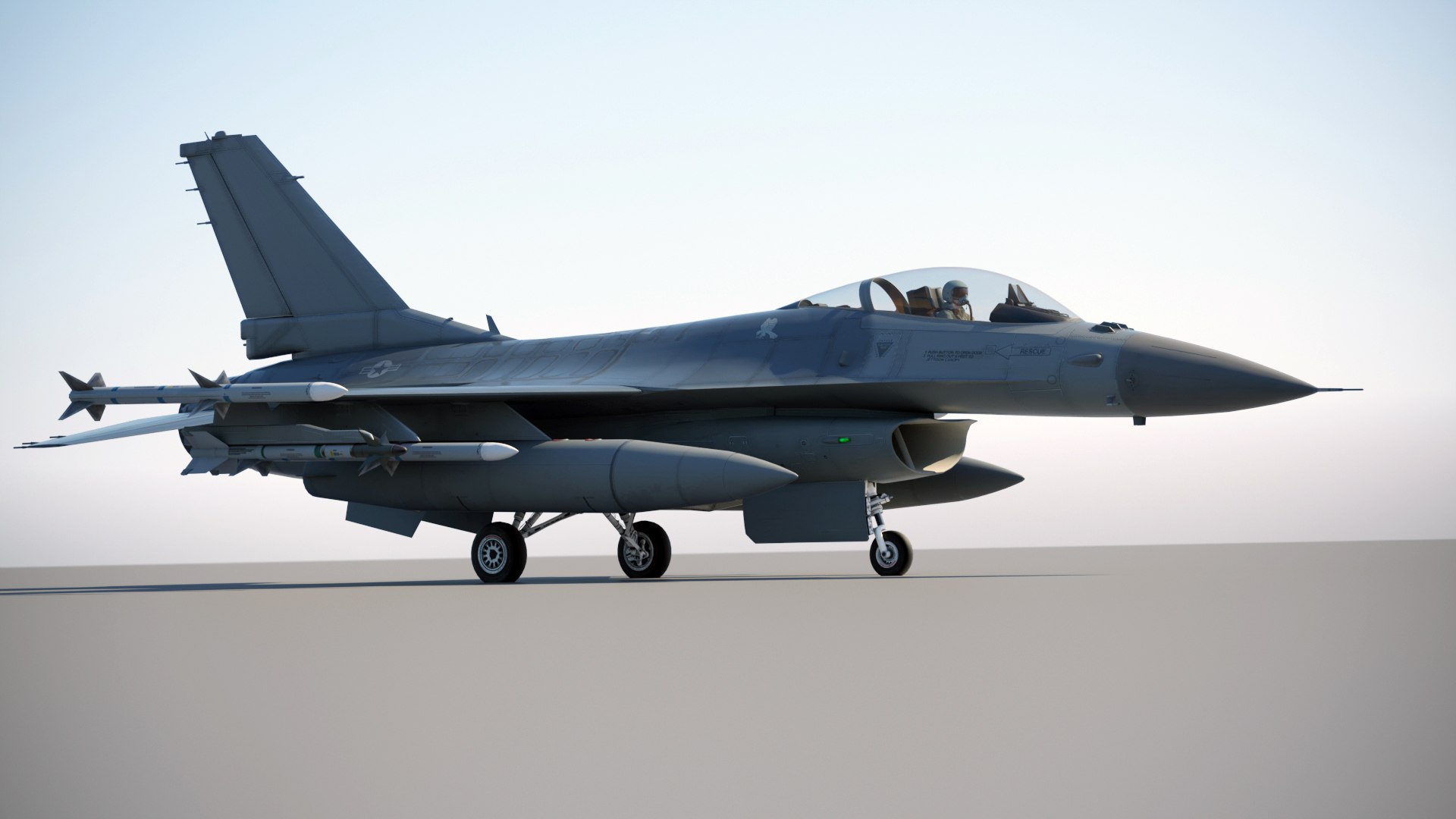 3D Precise F-16 Model - TurboSquid 1449767