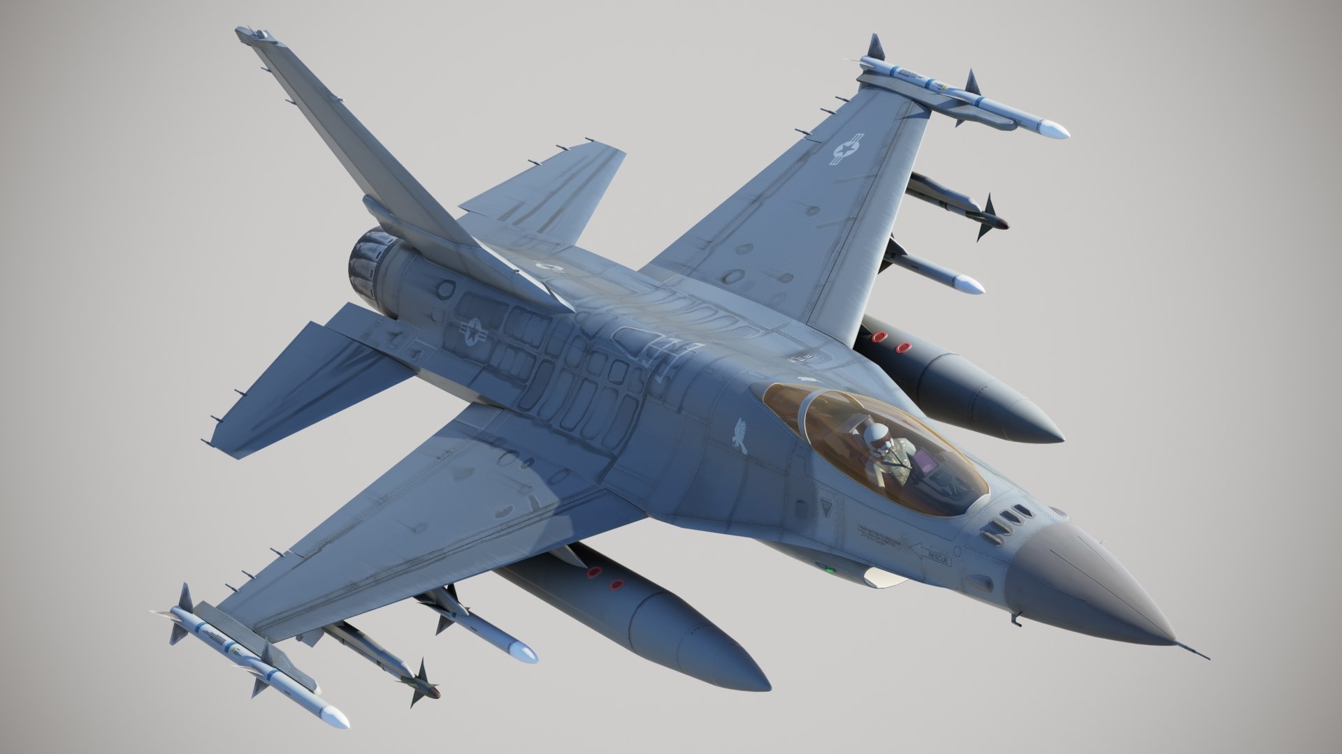 3D Precise F-16 Model - TurboSquid 1449767